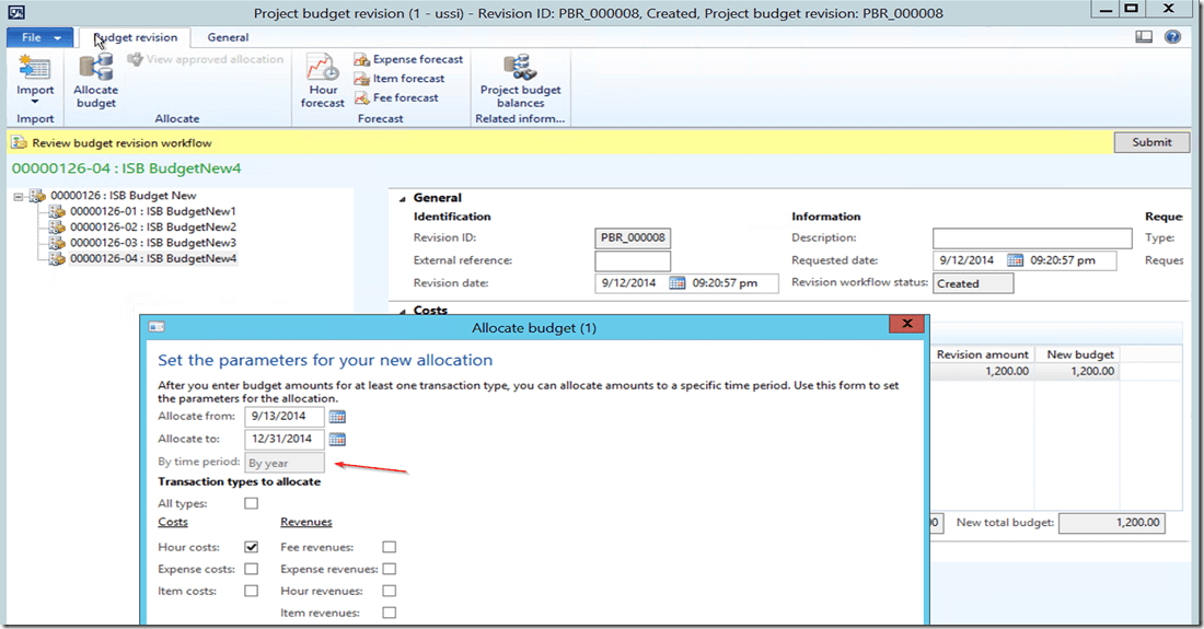 AX Tip: Independent Budgeting for Sub-Projects in the Project Hierarchy in Microsoft Dynamics AX ...