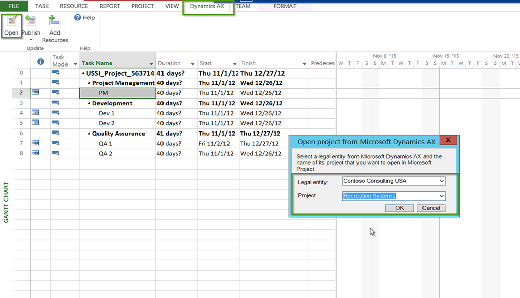 Manage Projects With Integration of Microsoft Dynamics AX 2012 R2/R3 with Microsoft Project ...