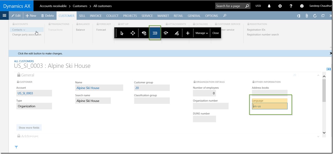 Dynamics AX Tip: How to Personalize forms and workspaces in New Microsoft Dynamics AX (AX 7 ...