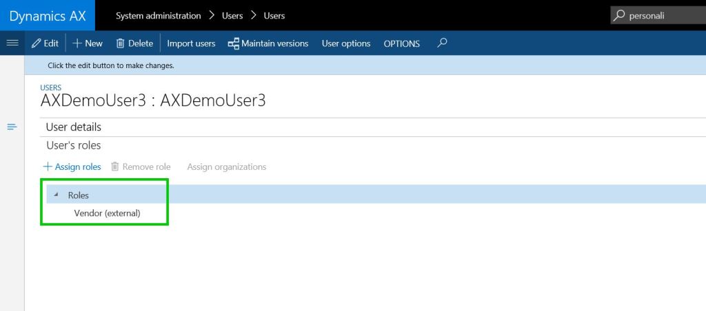Dynamics AX Tip: How to control Personalization options for specific users in the New Dynamics ...