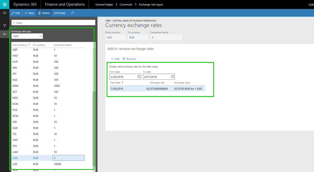 Configure Currency exchange rate providers and import exchange rates ...