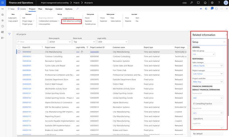Useful new features under Project accounting module of Dynamics 365 ...