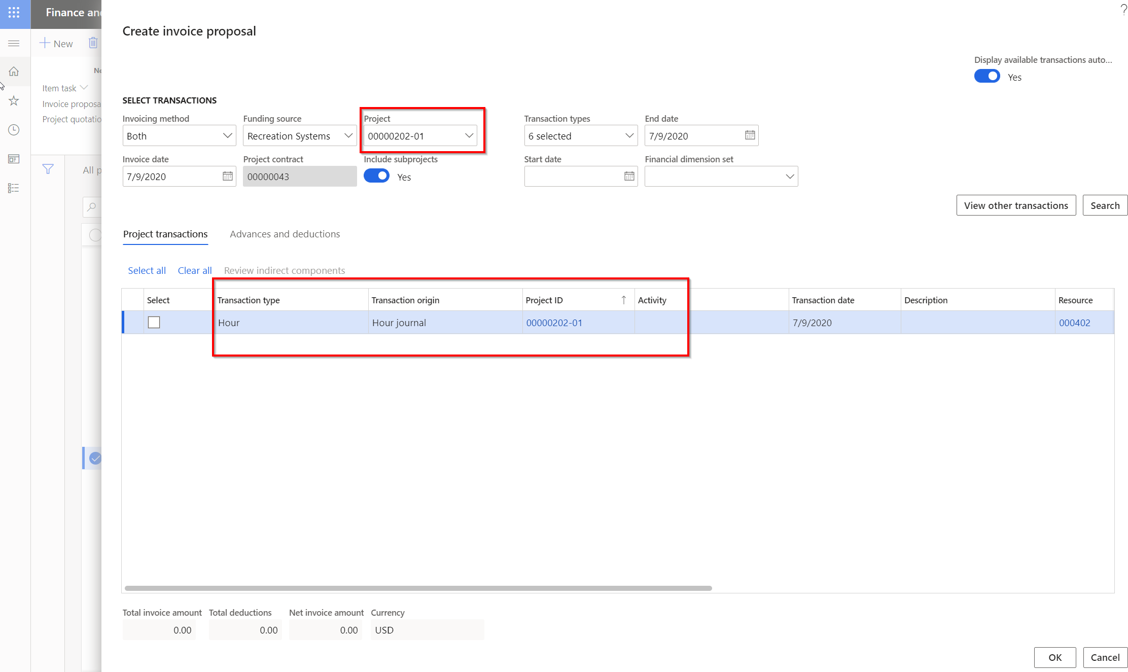 Useful new features under Project accounting module of Dynamics 365 ...