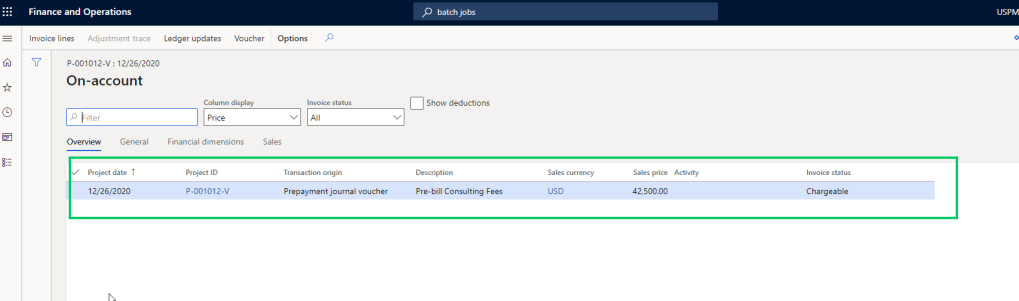 Manage Retainer agreements/contract billing in Dynamics 365 Project ...