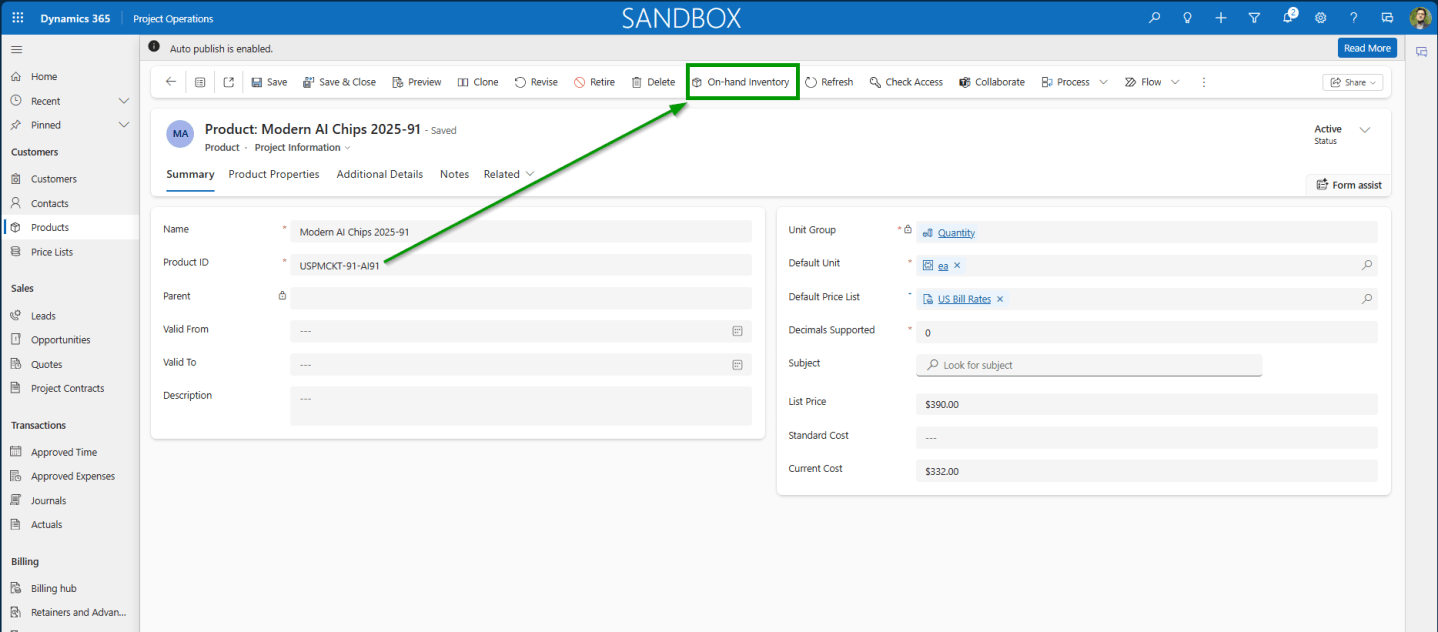 Bridging Stocked Inventory and Project Delivery in Dynamics 365 Project ...